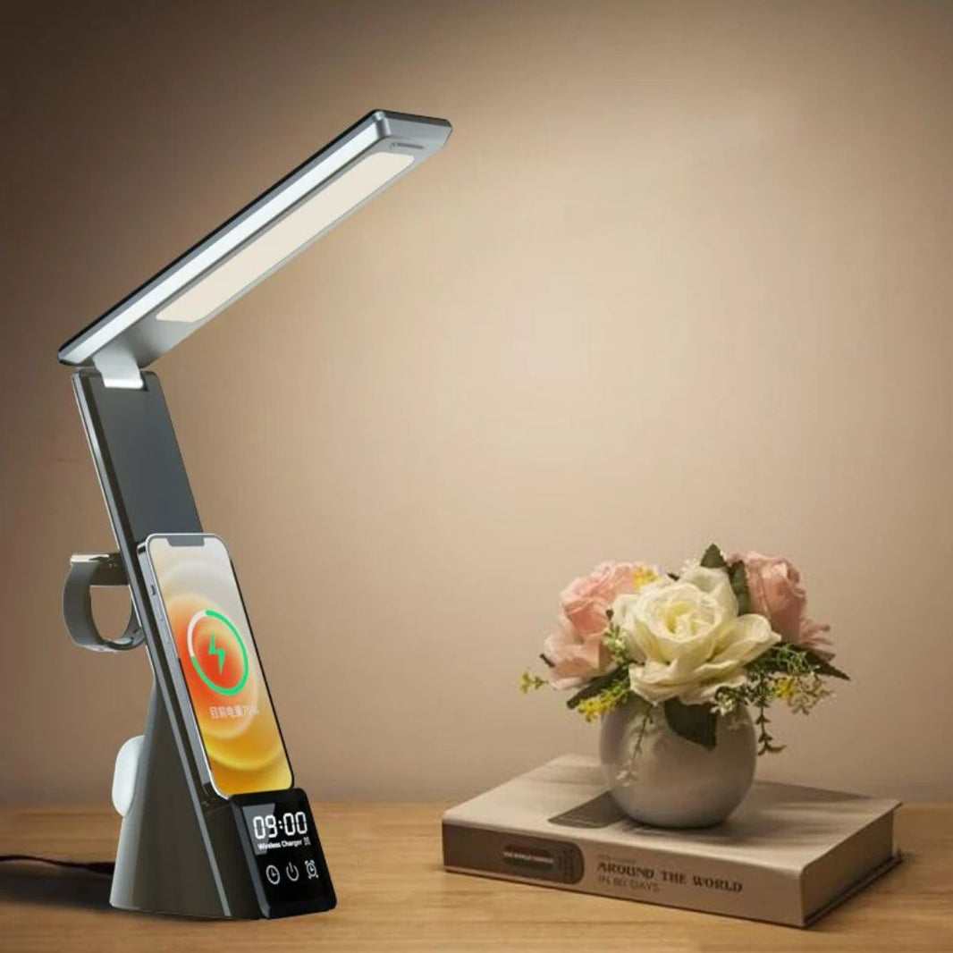 Buy LED Desk Lamp with Wireless Charger & Bluetooth Speakers Online